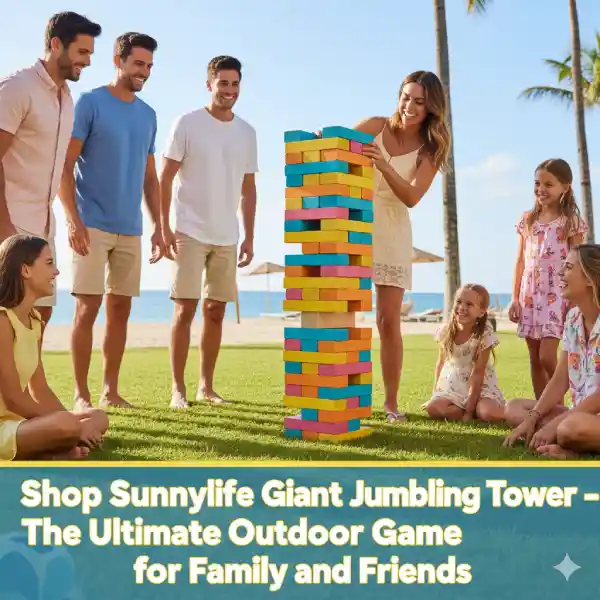Shop Sunnylife Giant Jumbling Tower – The Ultimate Outdoor Game for ...